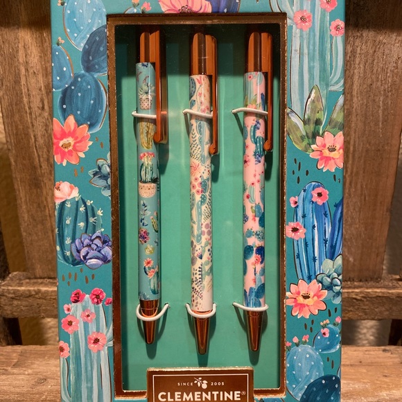 Clementine Paper Inc. | Office | Cactus Pen Set Of 3 By Clementine ...